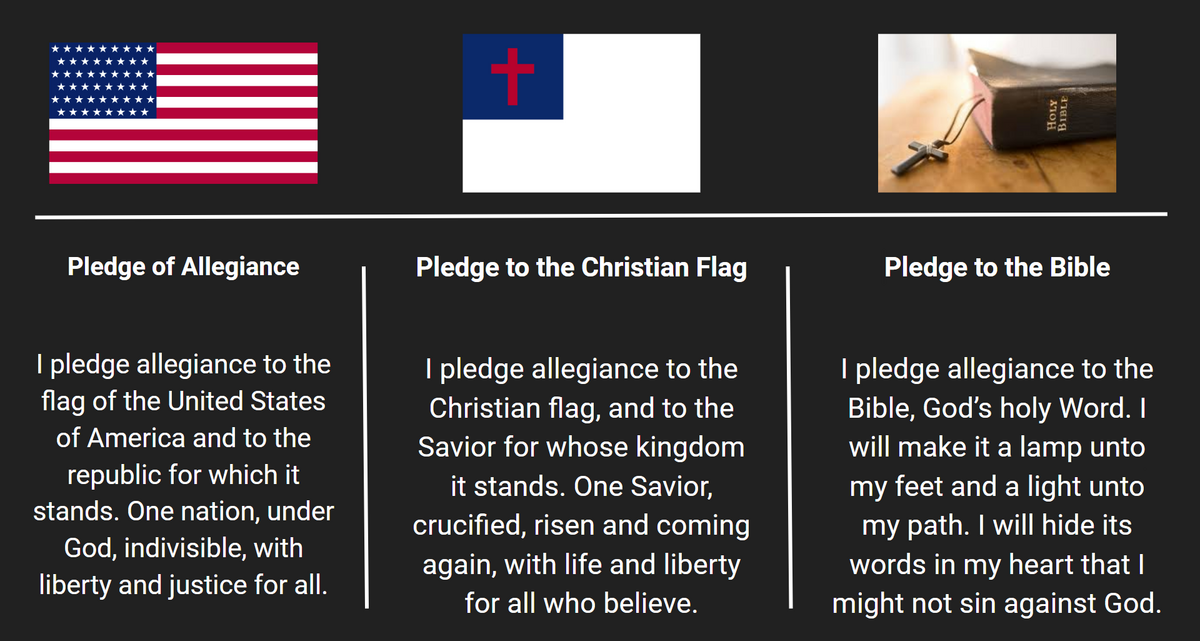About Us - Pledges | Hillsboro Christian Academy